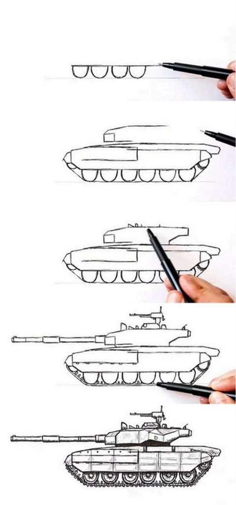 Tank Drawing Ideas