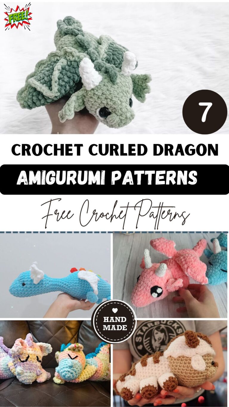 Crochet Curled Dragon Amigurumi Patterns